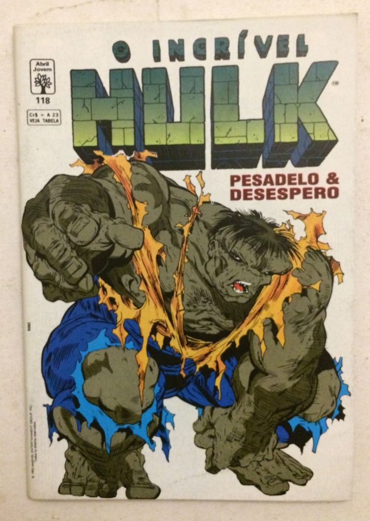 Incrível Hulk nº 118 – Ed. Abril 1993 – Loja Corsária